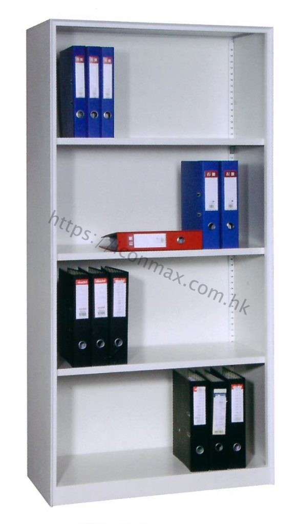 Bevel Edge Steel Open-shelf Cabinet – Icon Max